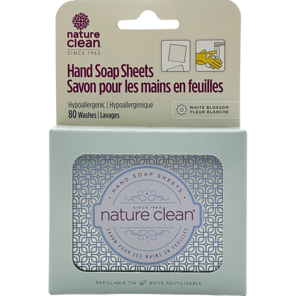 Hand Soap Sheets – 80 washes – White Blossom – Nature Clean